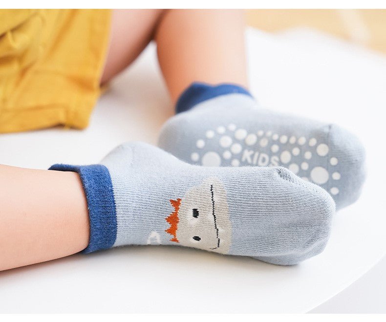 Premium Cotton Anti-Skid Kids Socks | Non-Slip Grip for Active Childre ...